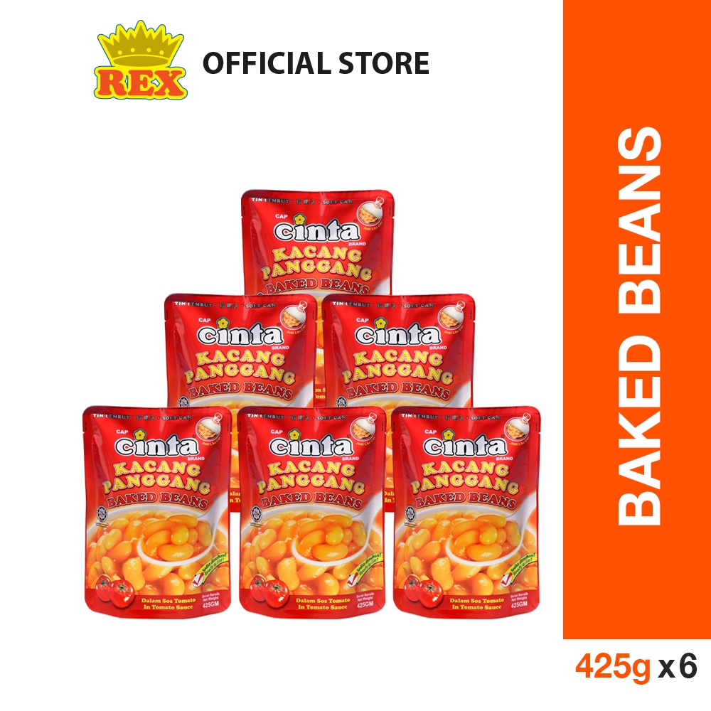 Cinta Baked Beans in Tomato Sauce (425g x 6) | Shopee Malaysia