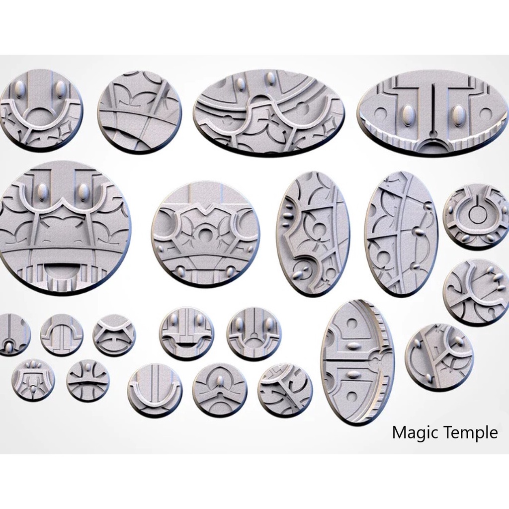 Magic temple themed bases for gaming miniatures / figurines (3D Printed ...