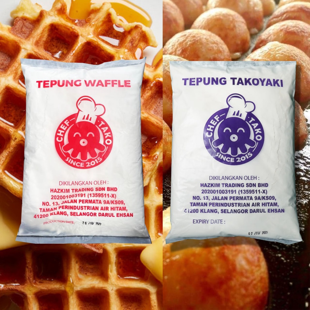 TEPUNG TAKOYAKI/WAFFLE BY CHEF TAKO (500G - 1KG) | Shopee Malaysia