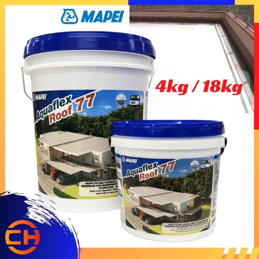 MAPEI AQUAFLEX ROOF 77 (18KG / 4KG) FLEXIBLE ACRYLIC WATERPROOFING ...