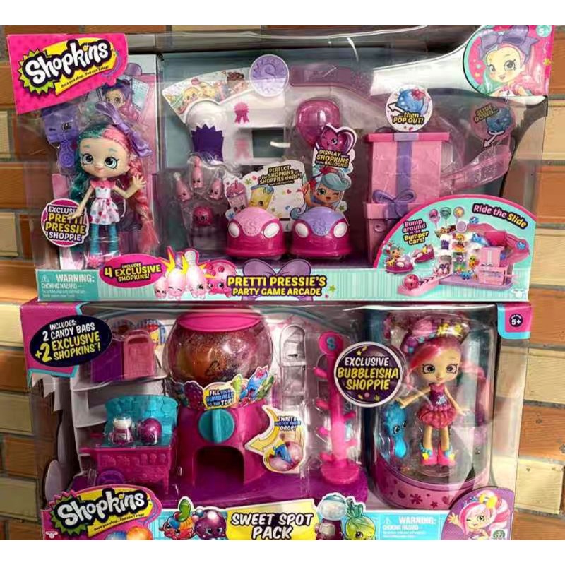 Shopkins Playset Girls Pretend Play Set Birthday Gift Hadiah Kanak ...