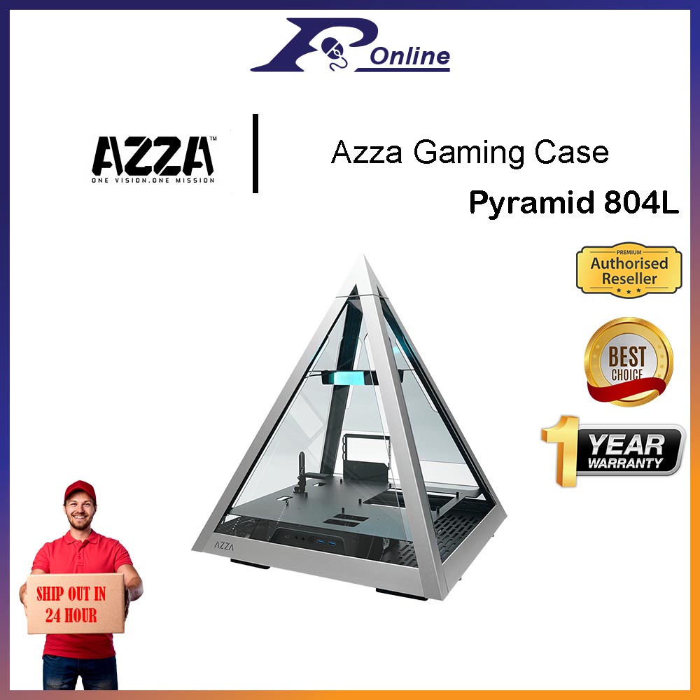 Azza Pyramid 804L RGB ATX Mid Tower Gaming Case | Shopee Malaysia