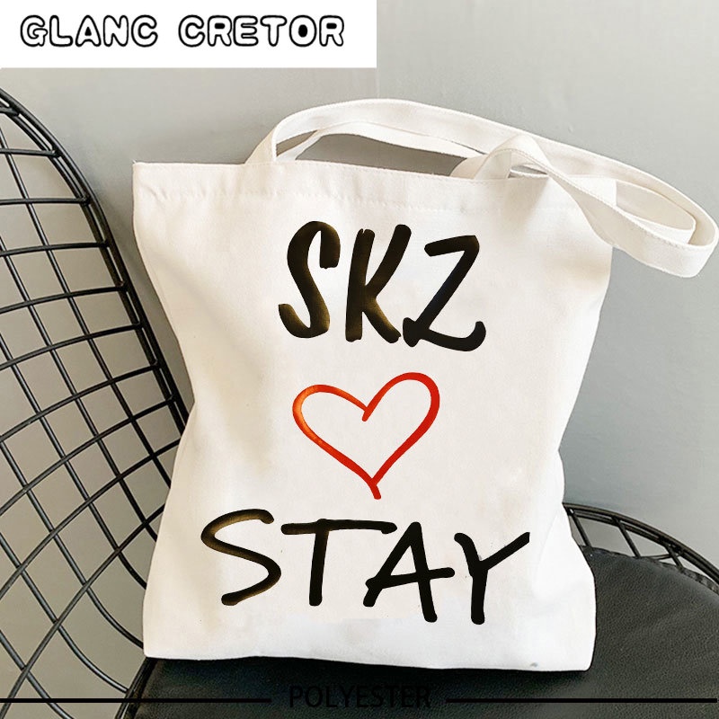 Stray Kids SKZOO Portable Shopping Bag FELIX Tote Bags SKZ Canvas ...