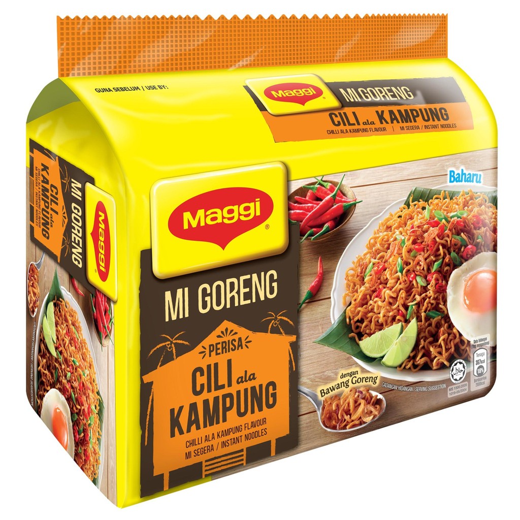 Maggi Mi Goreng Cili Ala Kampung 5x77g | Shopee Malaysia