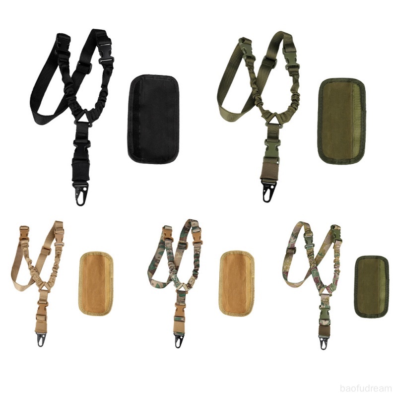 Tactical Single Point Shoulder Strap Step Belt Metal Buckle Single ...