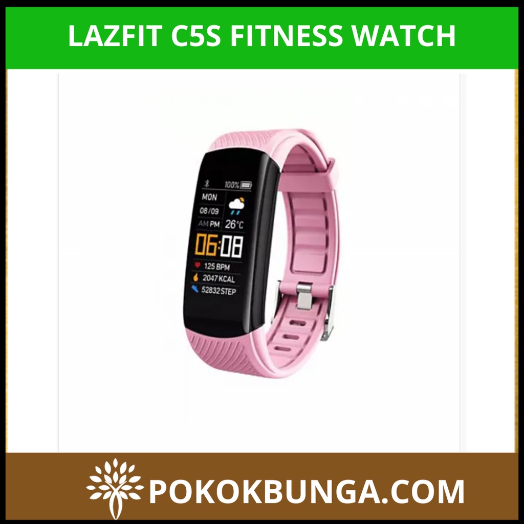 LAZFIT C5S Pink Color Fitness Bracelet Waterproof Sport Tracker Smart ...