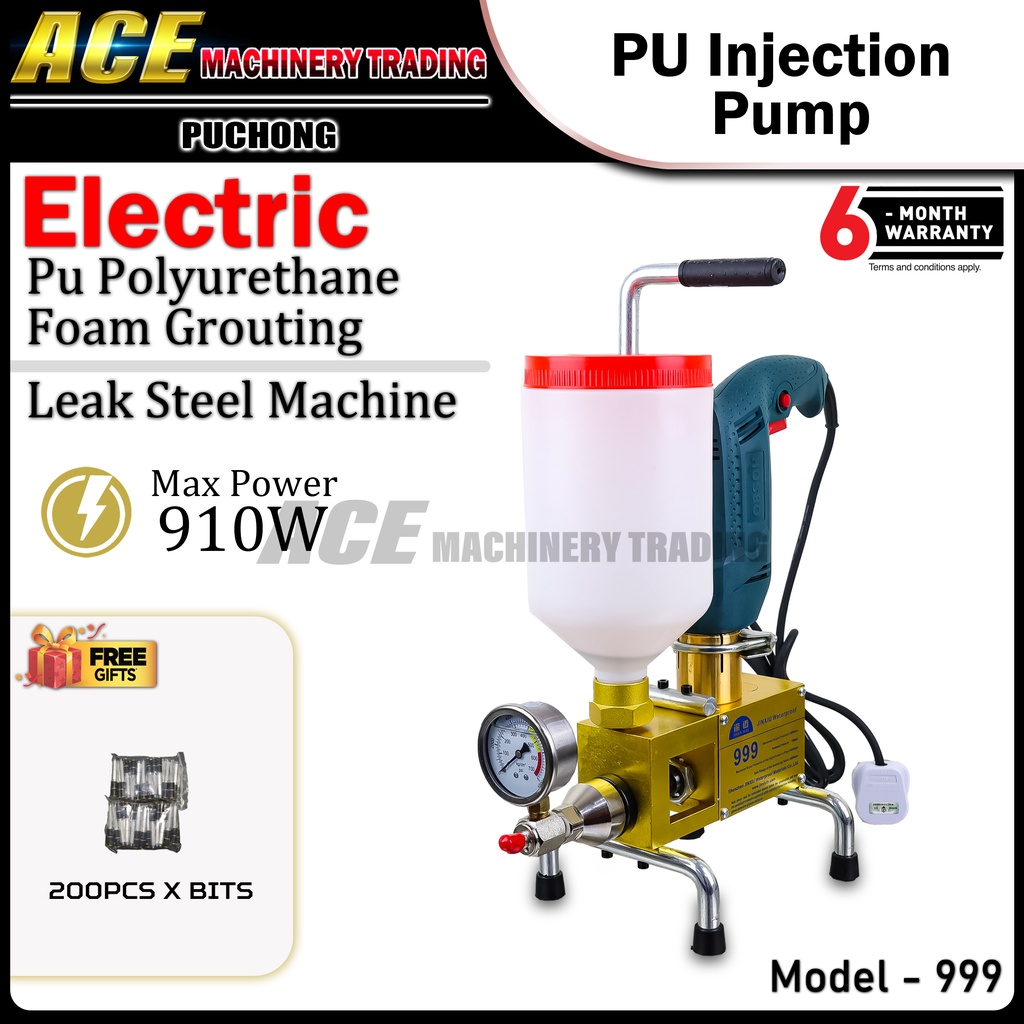 Electric Injection Pu Pump Polyurethane Foam Grouting(Free 200pcs ...