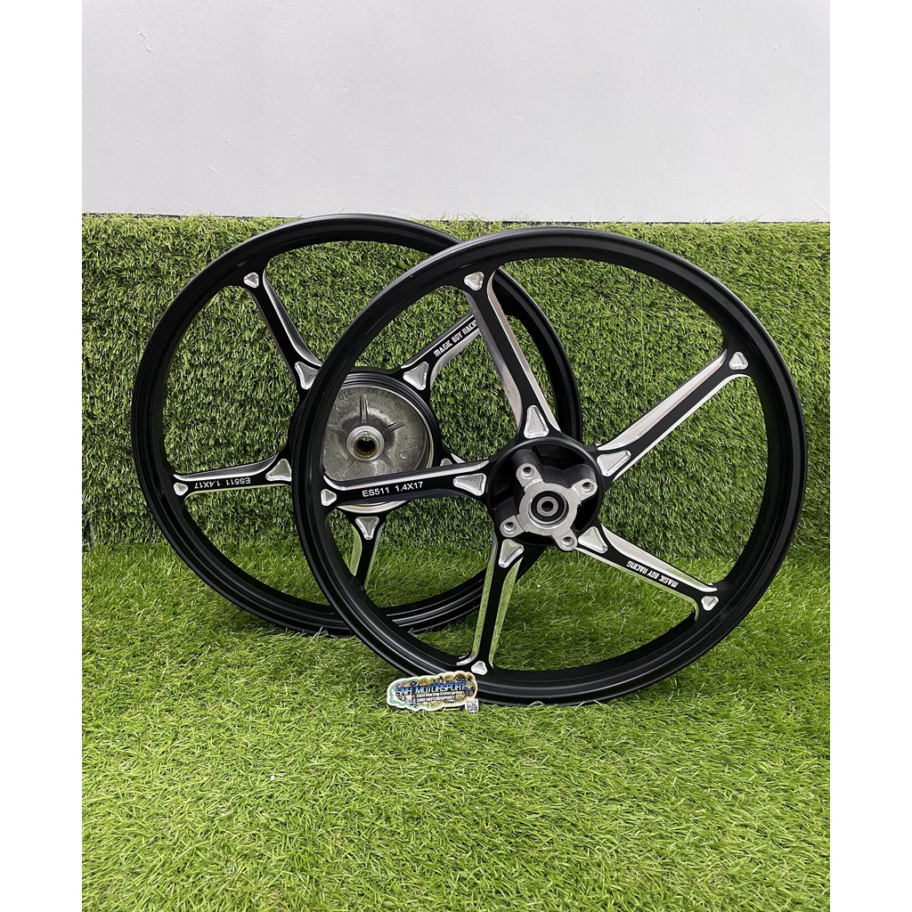 MAGIC BOY RACING SPORT RIM CNC 511 1.4/1.4*17 EGO YAMAHA MATTE BLACK ...