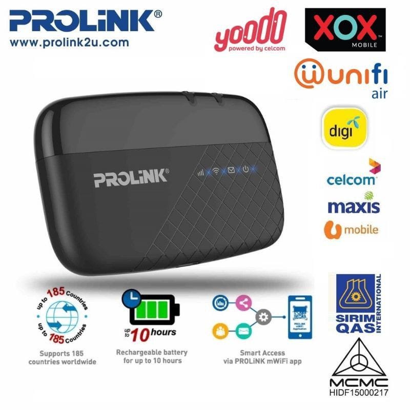 Prolink Prt7011l 4g Lte Modem Pocket Wifi Moderm Unlimited Wifi Router Shopee Malaysia