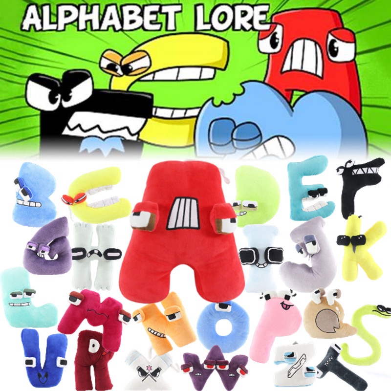26 Alphabet lore Plush Toy Alphabet Lore Stuffed Doll Preschool Educational English ABC Letter ...