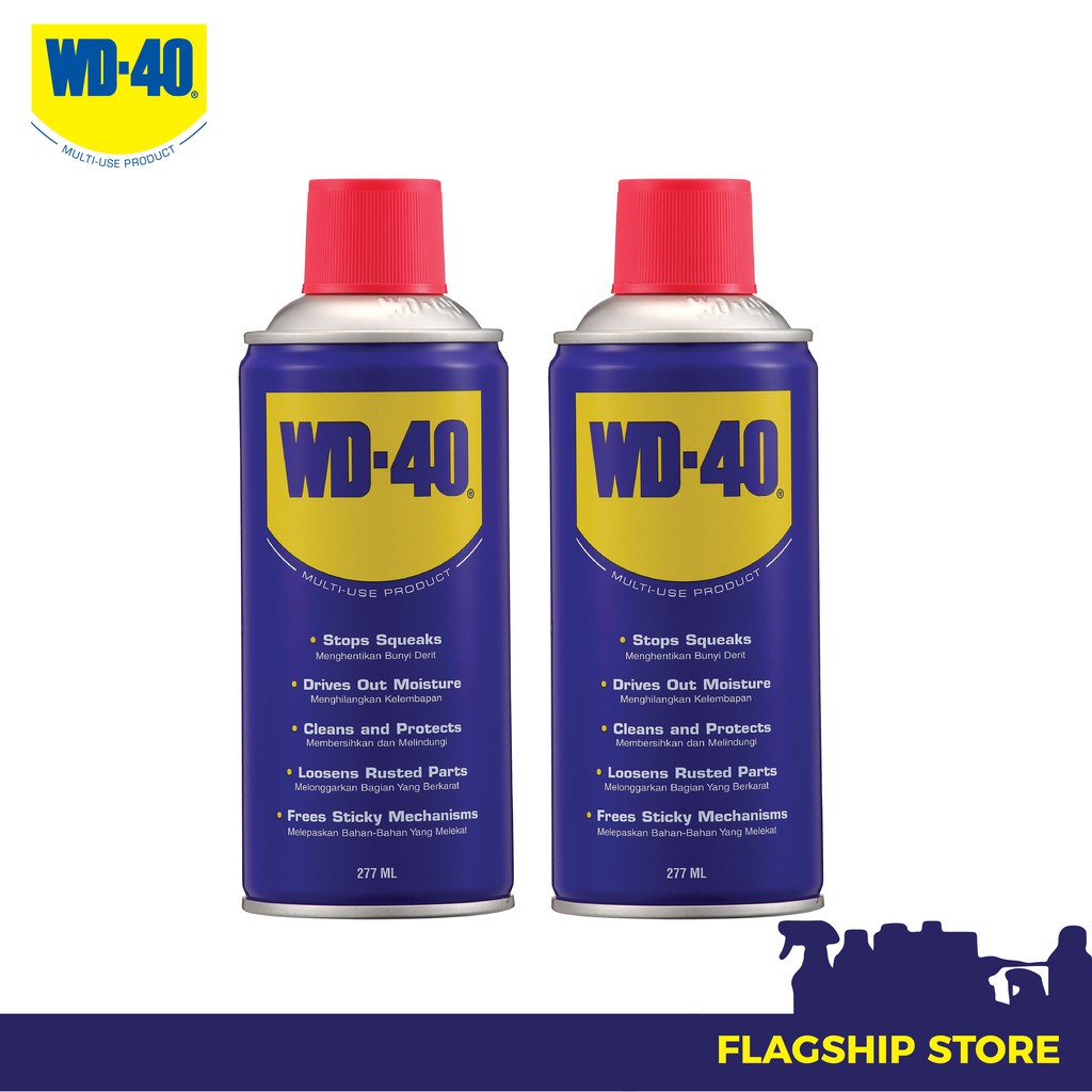 WD-40 Multi-Use Product Multi-Purpose Lubricant Twin Pack 277ml ...