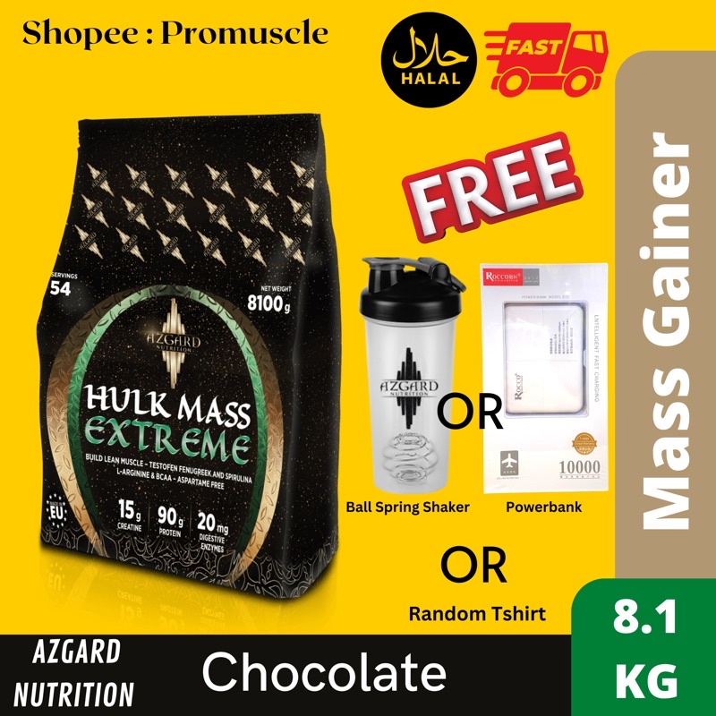 Azgard Hulk Mass Extreme 8.1kg & 1kg | Shopee Malaysia