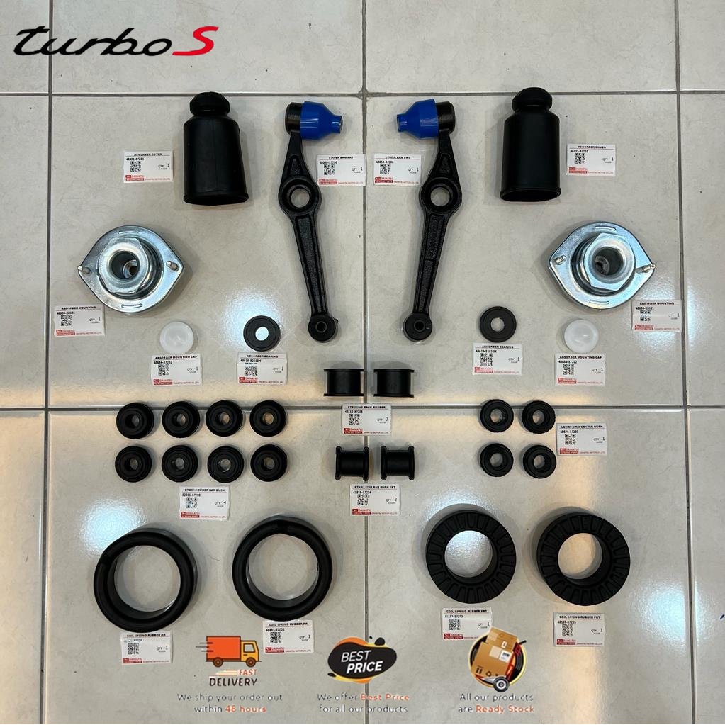 30 ITEM COMPLETE SET FOR PERODUA KANCIL 660/850 - LOWER ARM/CROSSMEMBER ...