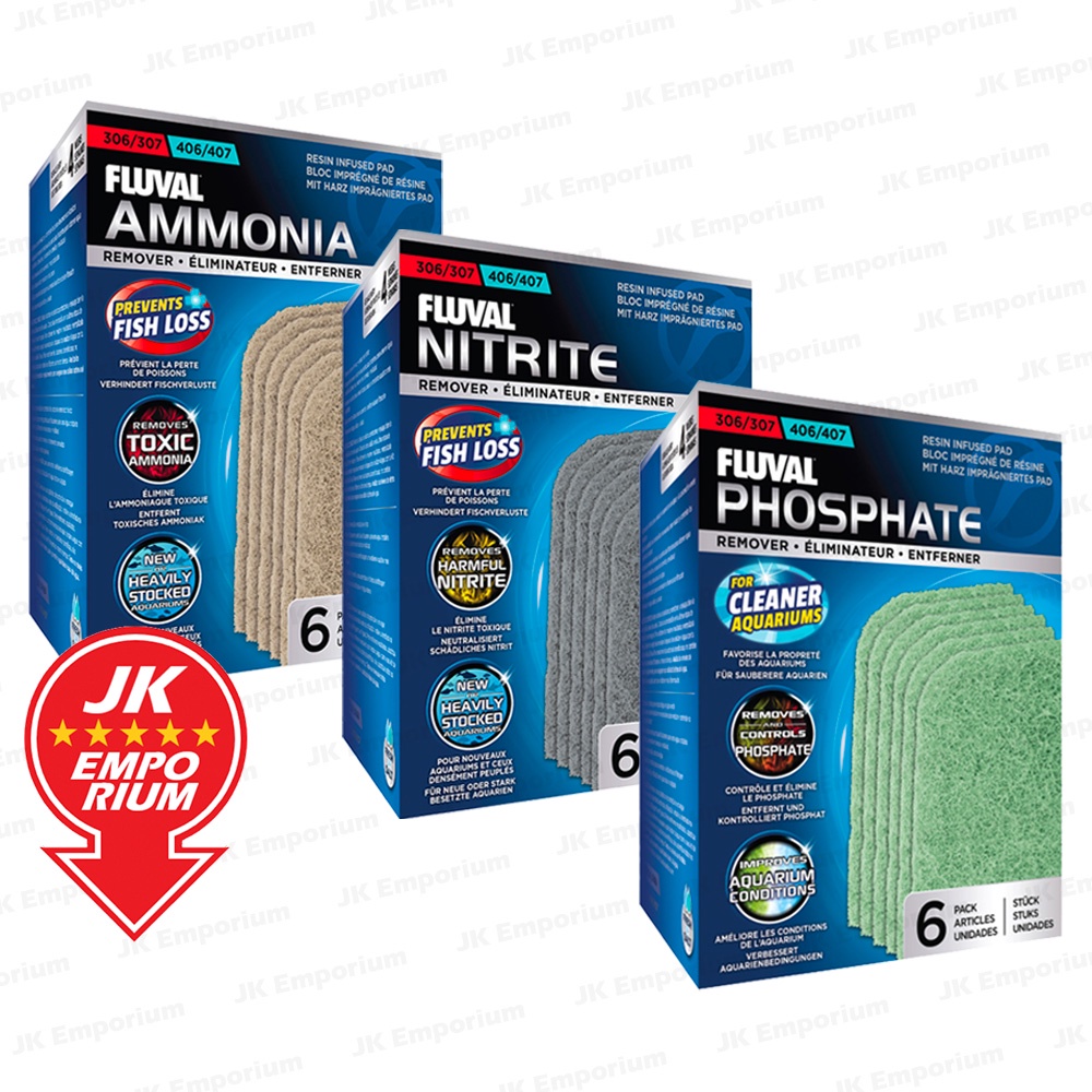 Fluval Ammonia Nitrite Phosphate Remover 106 206 107 207 306 307 406 ...