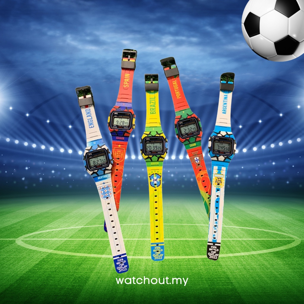 Fifa World Cup Qatar 2022 Customised Watch | Jam Custom World Cup Qatar ...