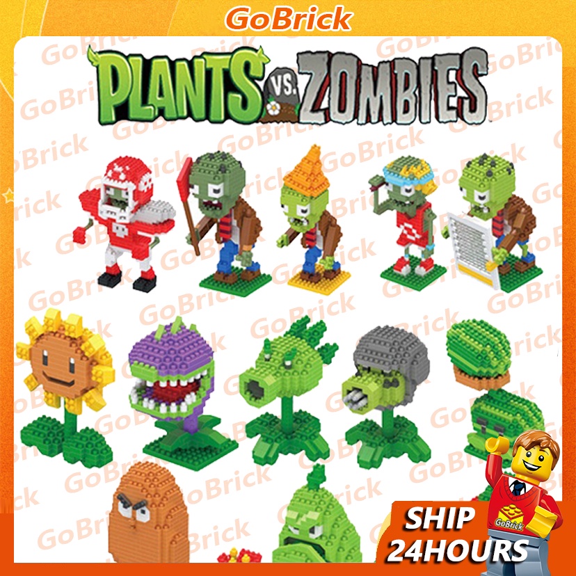 Plants vs. Zombies nano block toys compatible with LEGO Children's ...
