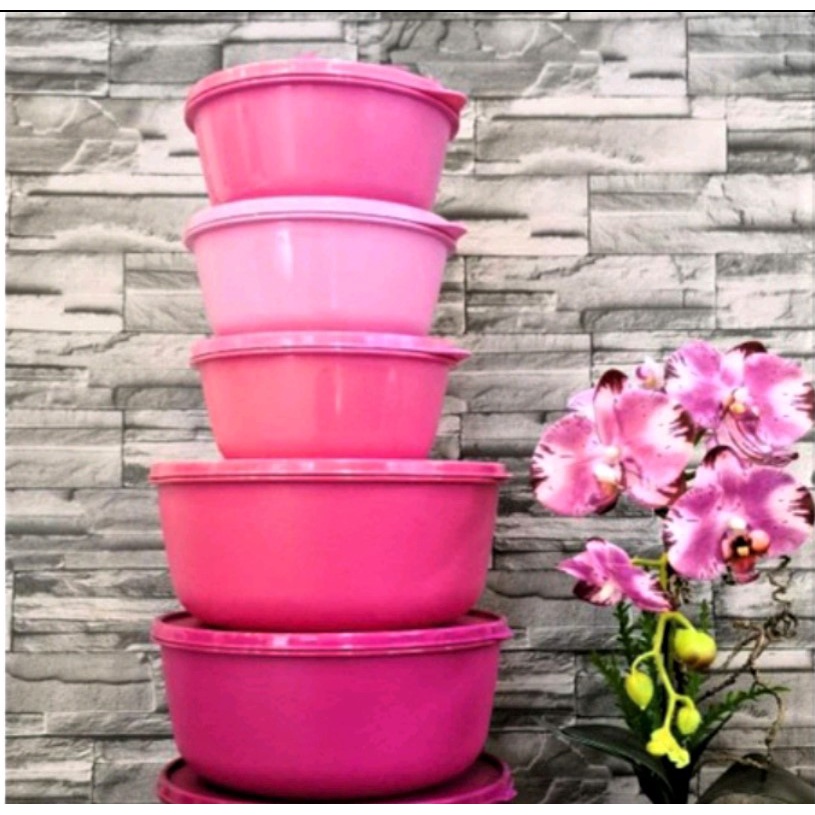 *4L 1pc/5pcs*Tupperware Modular Bowl Pink | Shopee Malaysia