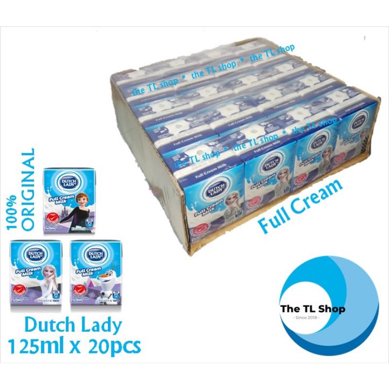 Dutch Lady Full Cream Milk UHT 125ml X 20unit | Shopee Malaysia