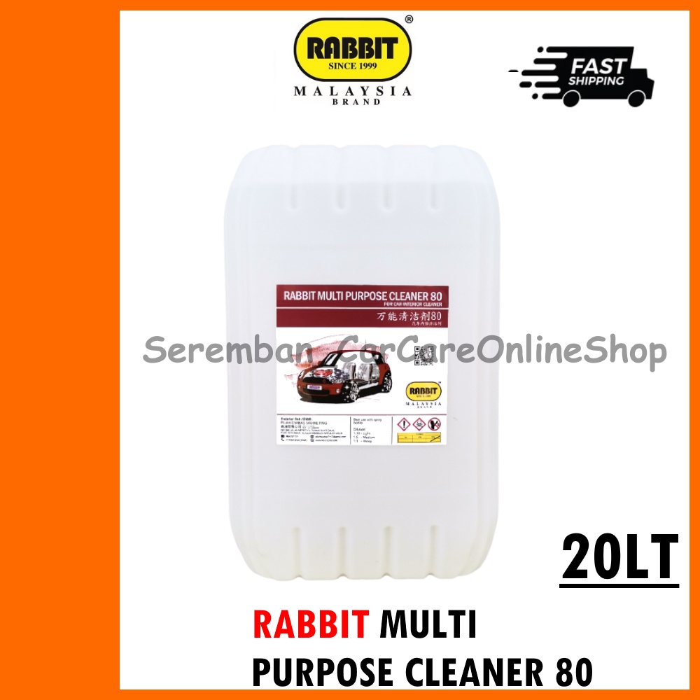 RABBIT MULTI PURPOSE CLEANER 80 - 20Lt - Multi-Purpose / Cushion Cleaner 20L / All In One ...