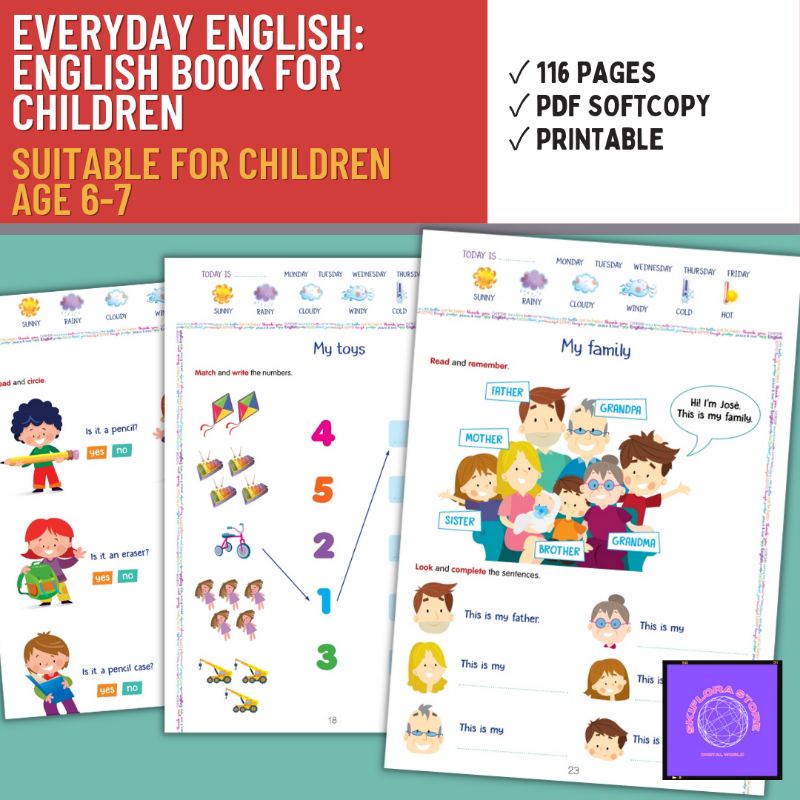 [SS144] 116 Pages | English Books for Children | Printable | Kids Book ...