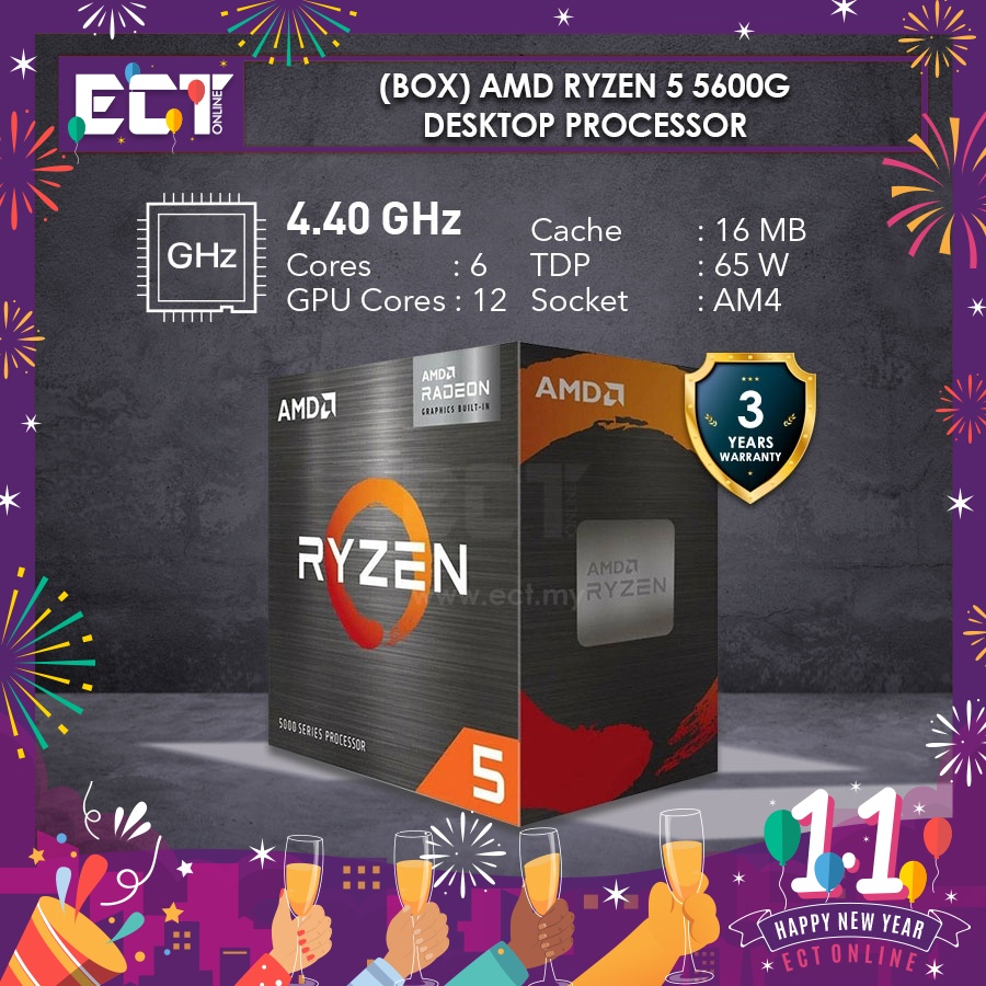 (Tray/Box) AMD Ryzen 5 5600G | 5600X / Ryzen 7 5700G | 5800X / Ryzen 9 ...