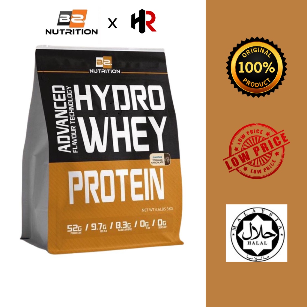 [ORIGINAL] Whey Protein MURAH hydrowhey 3KG susu tambah otot sesuai ...