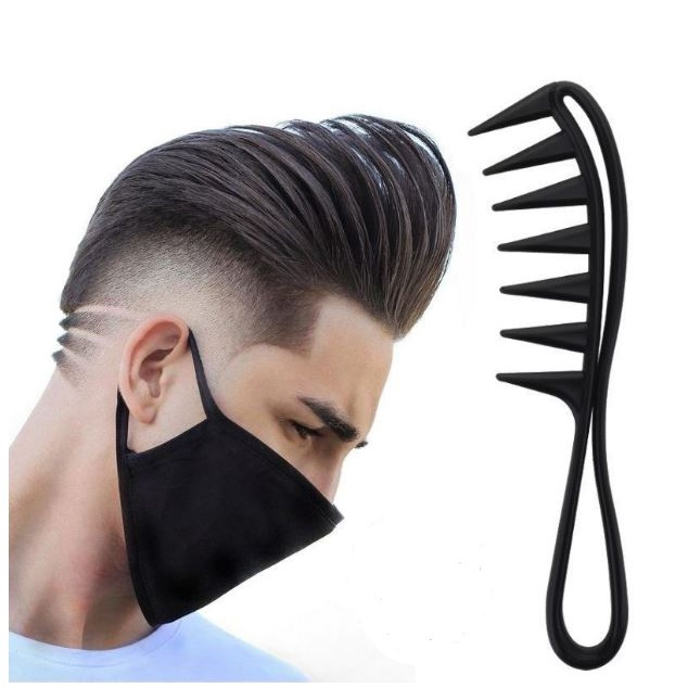 Wide Tooth Comb Texture Comb Big Teeth Detangle Double Side Tooth Comb ...