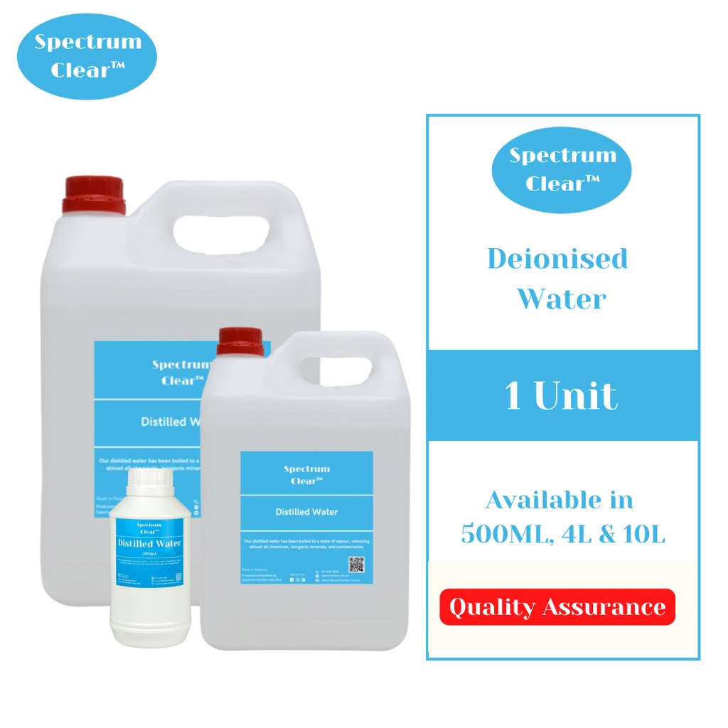 Deionised Water 500ML/4L/10L | Lab Grade | Manufacturer & Supplier ...
