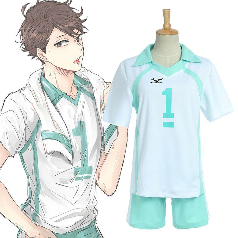 NO.1 Haikyuu Aoba Johsai High School Top Pants Set Oikawa Tooru Cosplay ...