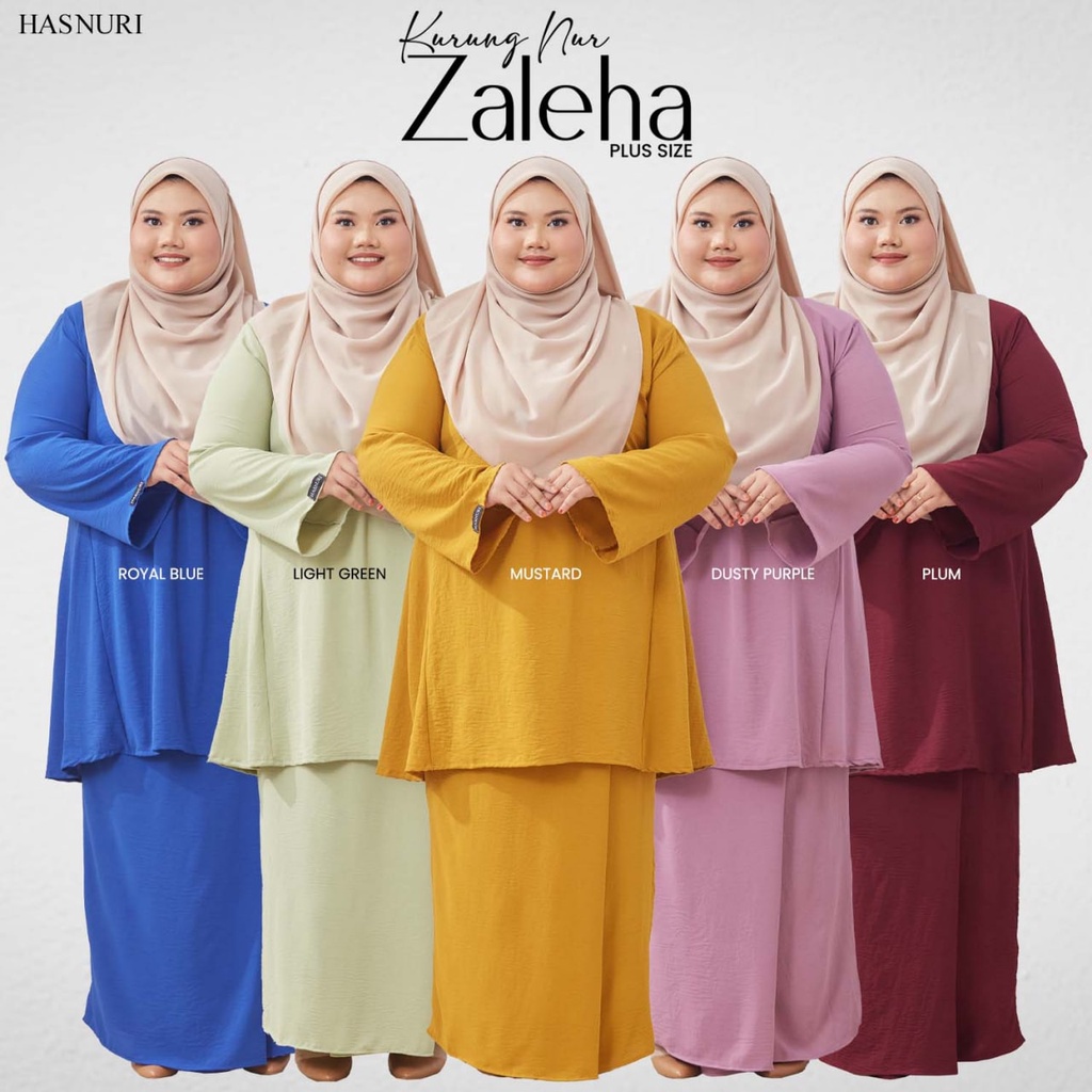 BAJU RAYA SAIZ BESAR | KURUNG NUR ZALEHA PLUS SIZE | BAJU KURUNG MODERN ...