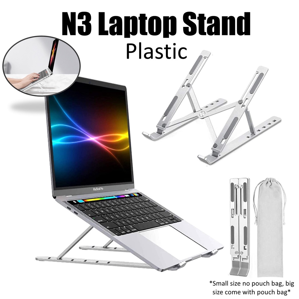 N3 Plastic laptop Stand Holder Foldable Bracket Rack for Air Pro ...