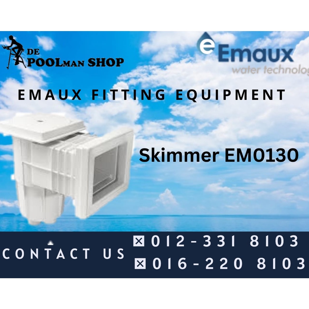 EMAUX 15L Standard Wall Skimmer EM0130 - SWIMMING POOL FITTING | Shopee ...
