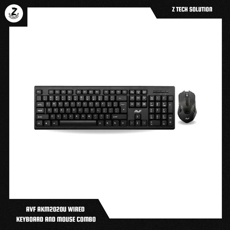 AVF AKM2020U Wired Keyboard & Mouse Combo USB | Shopee Malaysia