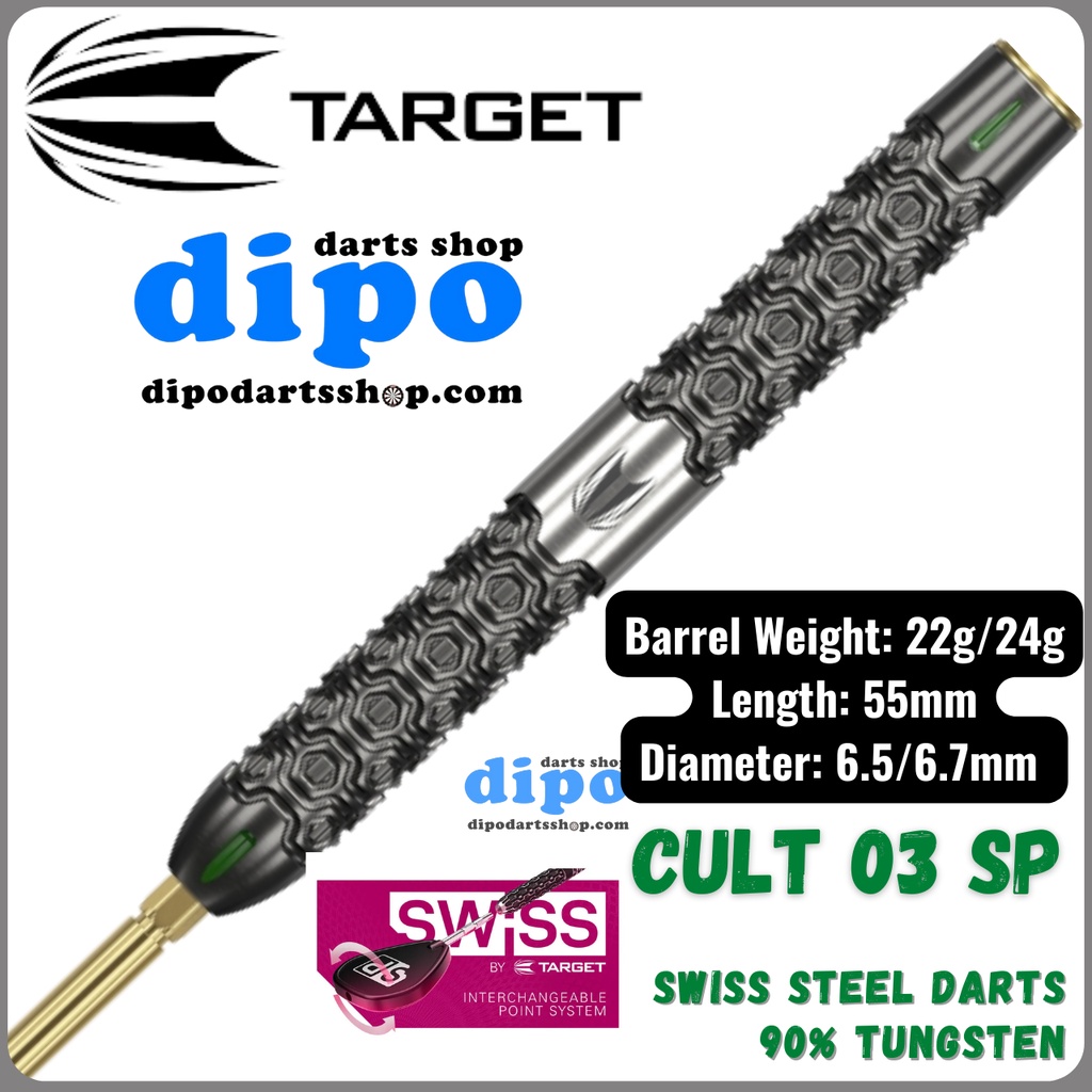 TARGET Swiss Steel Darts - CULT 03 SP (90% Tungsten) | Shopee Malaysia