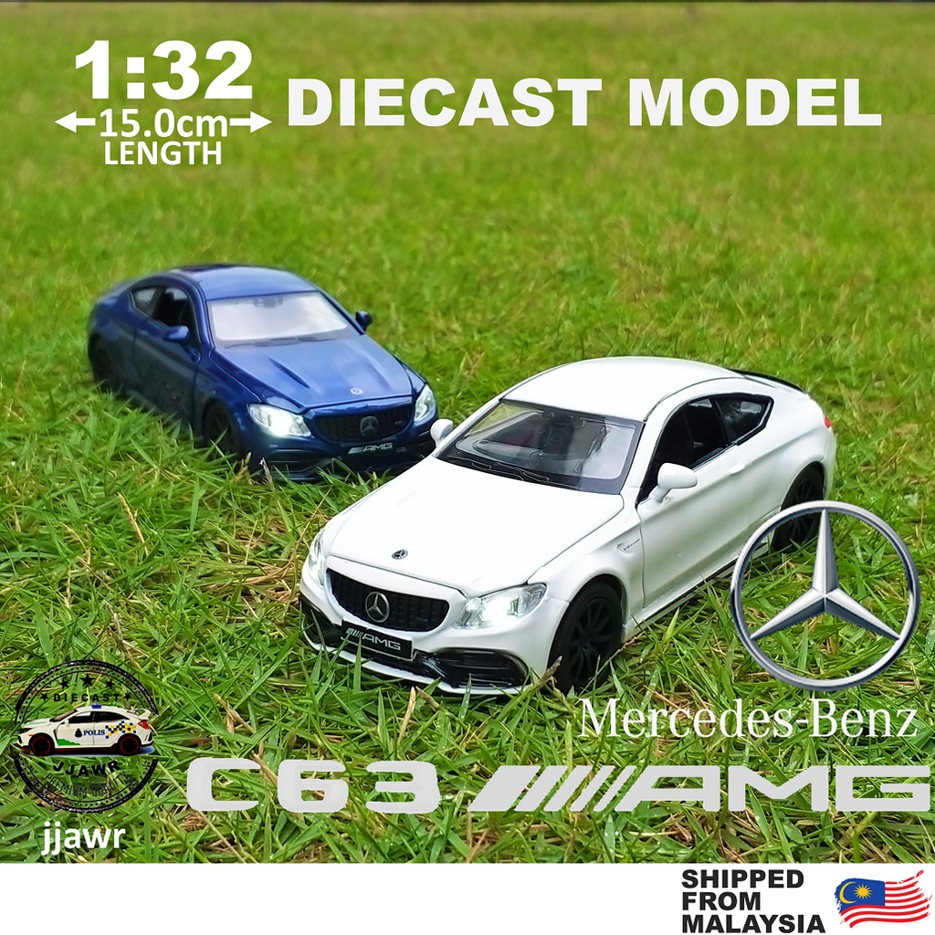 1:32 Mercedes Benz C63 AMG C-Class Coupe Sports Car Model Diecast Toy ...
