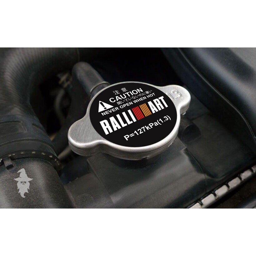 RalliArt Racing Radiator cap STICKER - JDM | Mitsubishi Lancer Evo ...