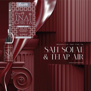 Inai Che Ta Telap Air Sah Wudhu dan Solat Maroon Rose Red Velvet (10ml) | Shopee Malaysia