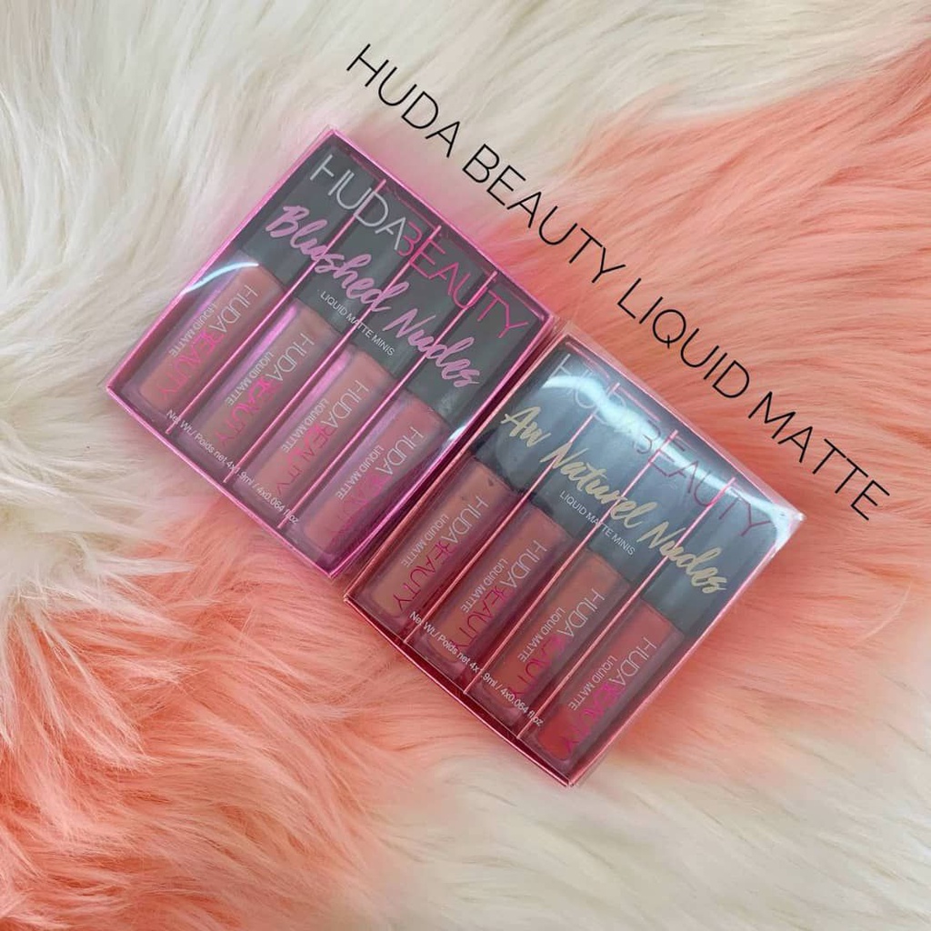 HUDA BEAUTY LIPMATTE 4 IN 1 SET | Shopee Malaysia