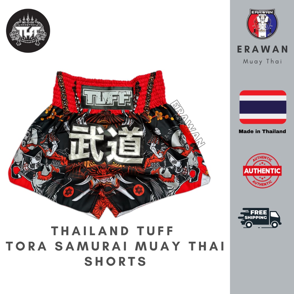 Muay Thai Shorts / Boxing Trunks Thailand TUFF (660 Tora Samurai ...