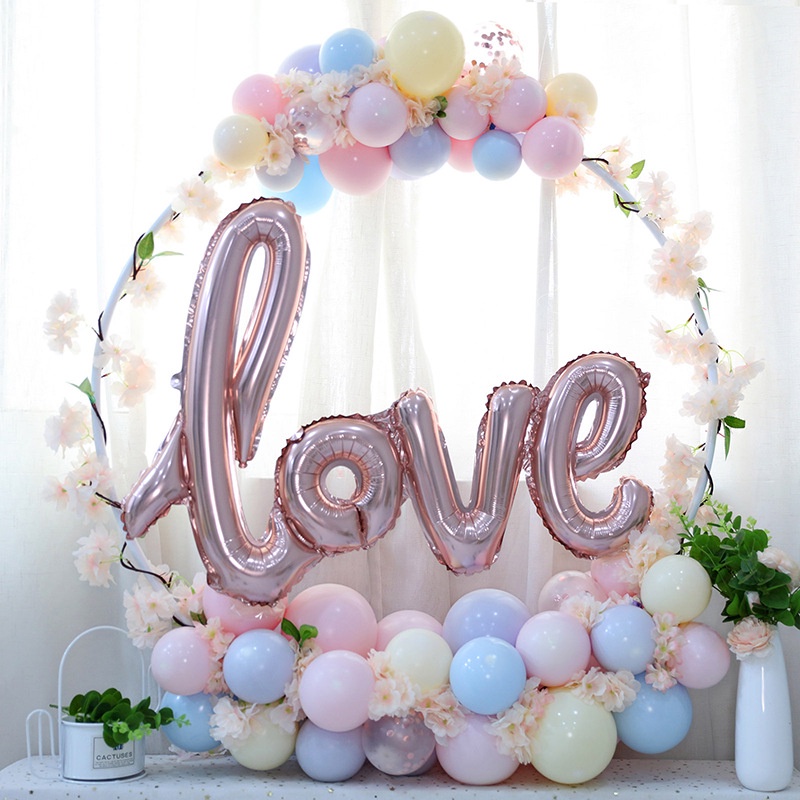 Round Circle Balloon Stand 80-180cm Balloon Holder Balloon Ring Hoop ...