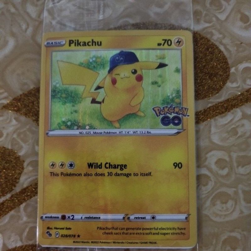 Pokemon TCG Pokemon Go Promo Pikachu sealed with code card 028/078 ...