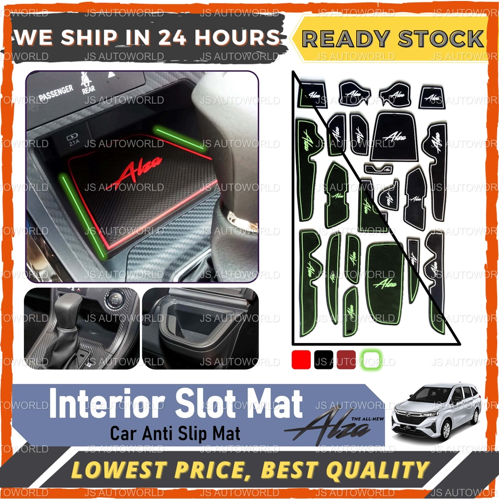 [READY STOCK] Perodua Alza 2022 Anti Slip Slot Mat Alza Baru 2022 ...
