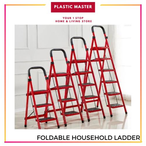 4/5/6 Tier Foldable Household Ladder Folding Ladder Herringbone ...