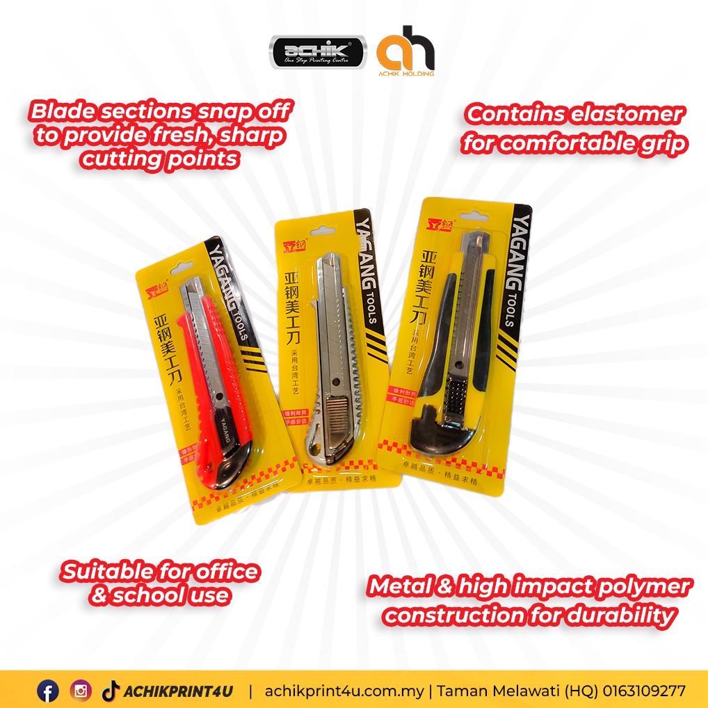 Yagang Multi Purpose Cutter Knife | Shopee Malaysia