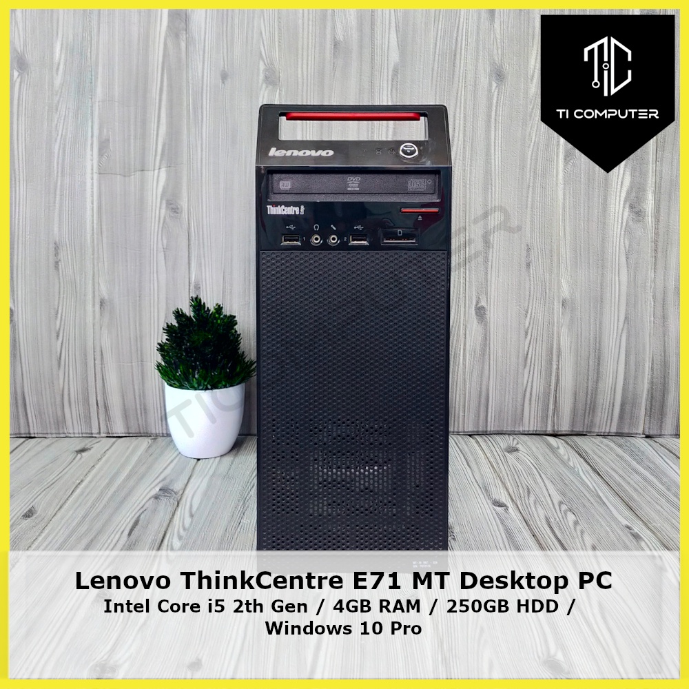 Lenovo ThinkCentre E71 MT Intel Core i5 2th Gen 4GB RAM 250GB HDD ...