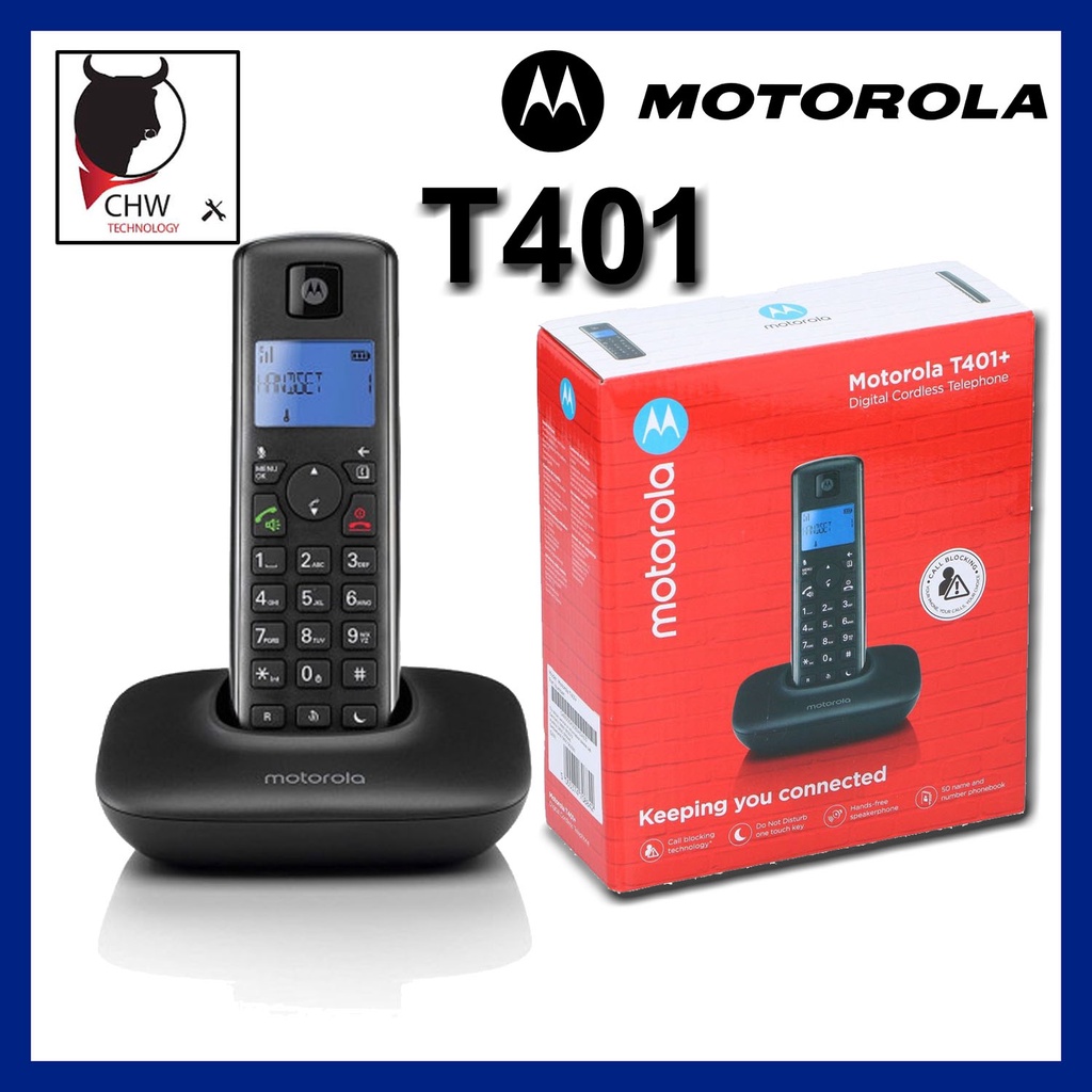 MOTOROLA DECT CORDLESS PHONE T401 | Shopee Malaysia