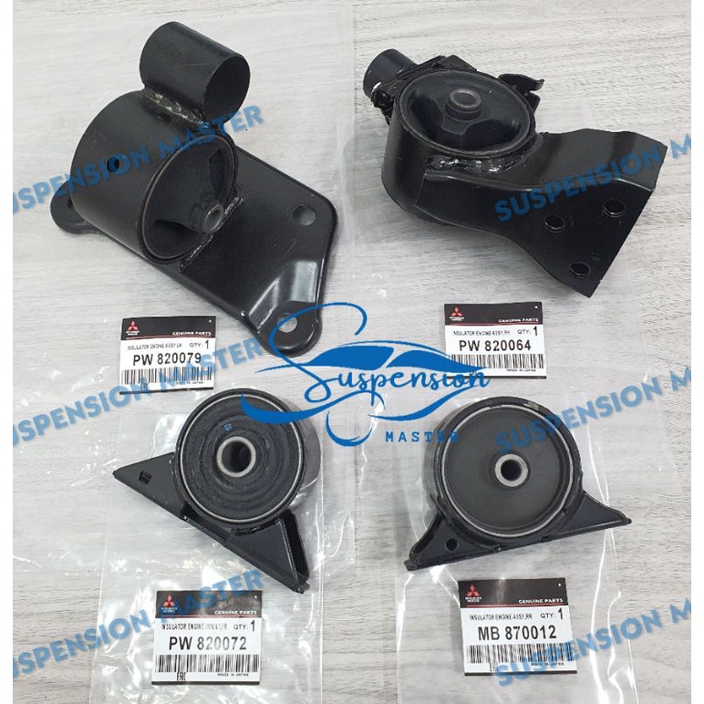 4 IN 1 SET - ENGINE MOUNTING KIT - PROTON WAJA/GEN2/PERSONA 1.6L - AUTO /MANUAL (FULL RUBBER FOR ...