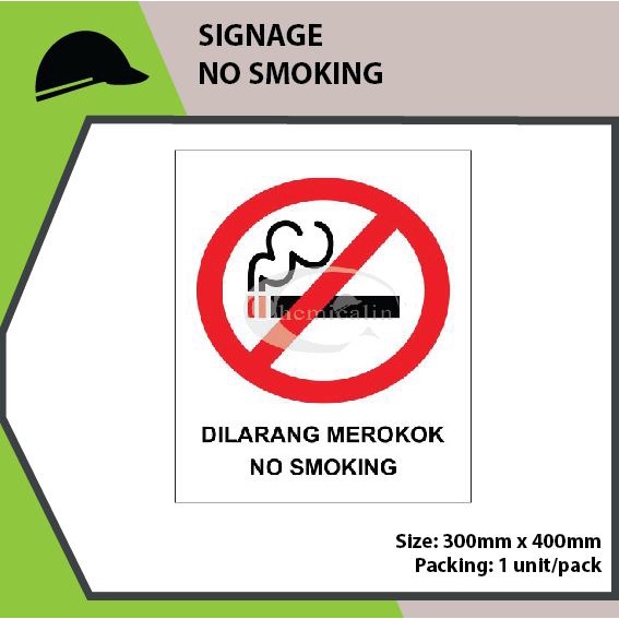 SIGNAGE NO SMOKING/DILARANG MEROKOK | Shopee Malaysia