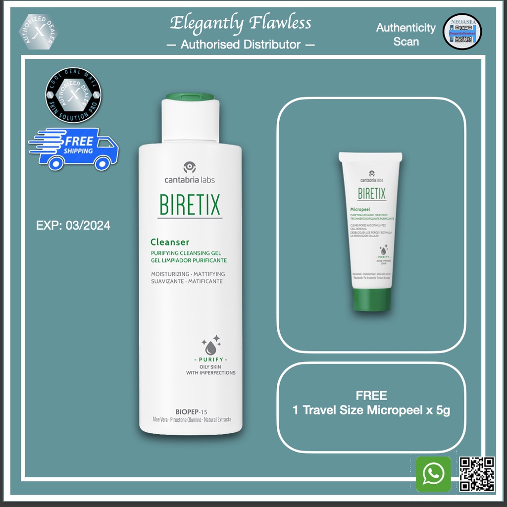 BIRETIX Cleanser - PURIFYING CLEANSING GEL | 200ml(100% AUTHENTIC ...