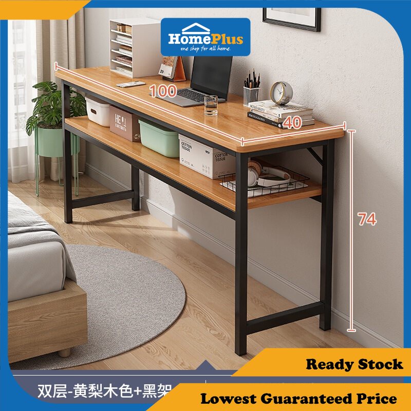 HOMEPLUS Simple Computer Desk Bedroom and Household Office Long Table ...